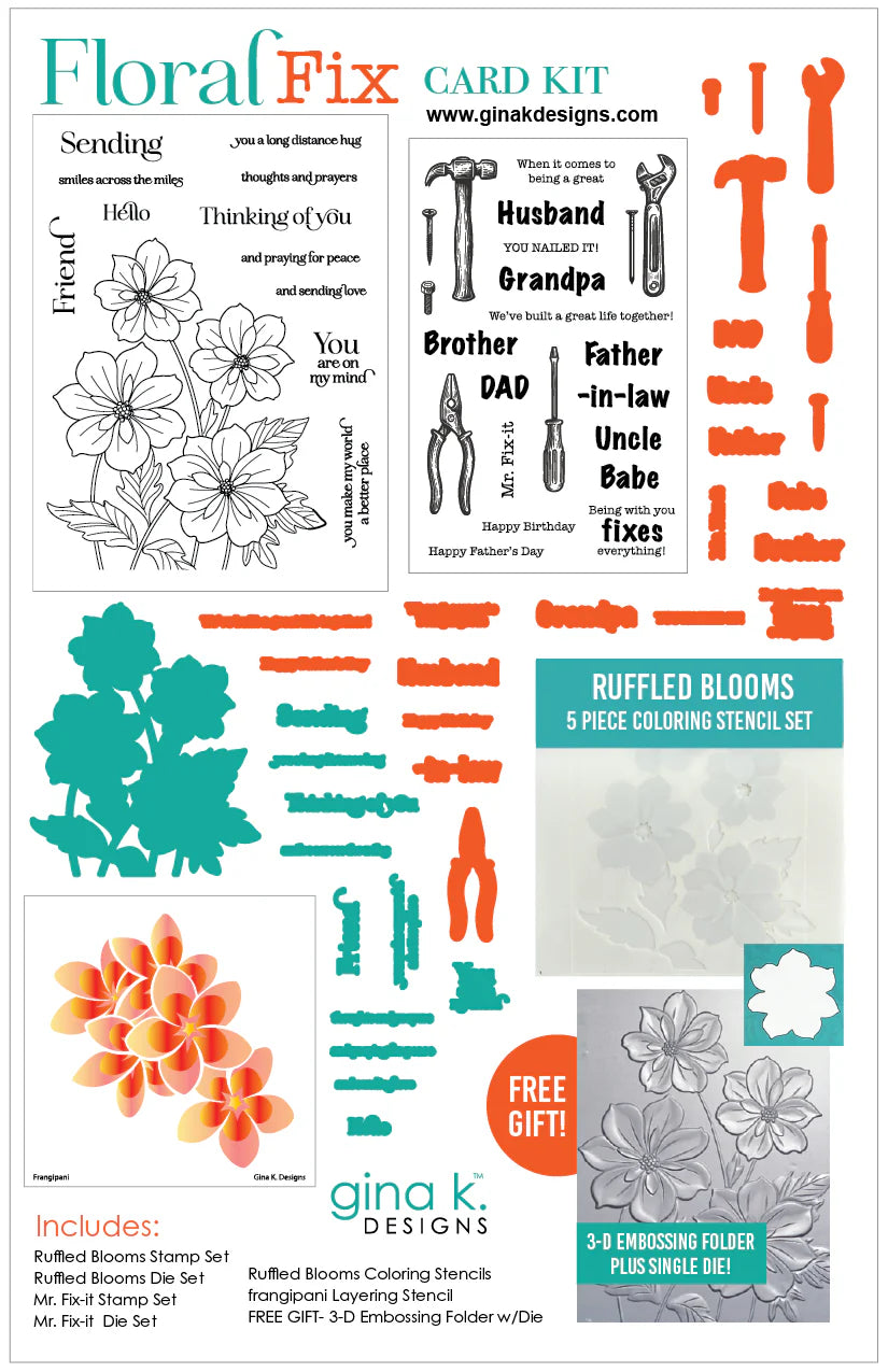Gina K Designs - Floral Fix Card Kit – Fancy Paper Company