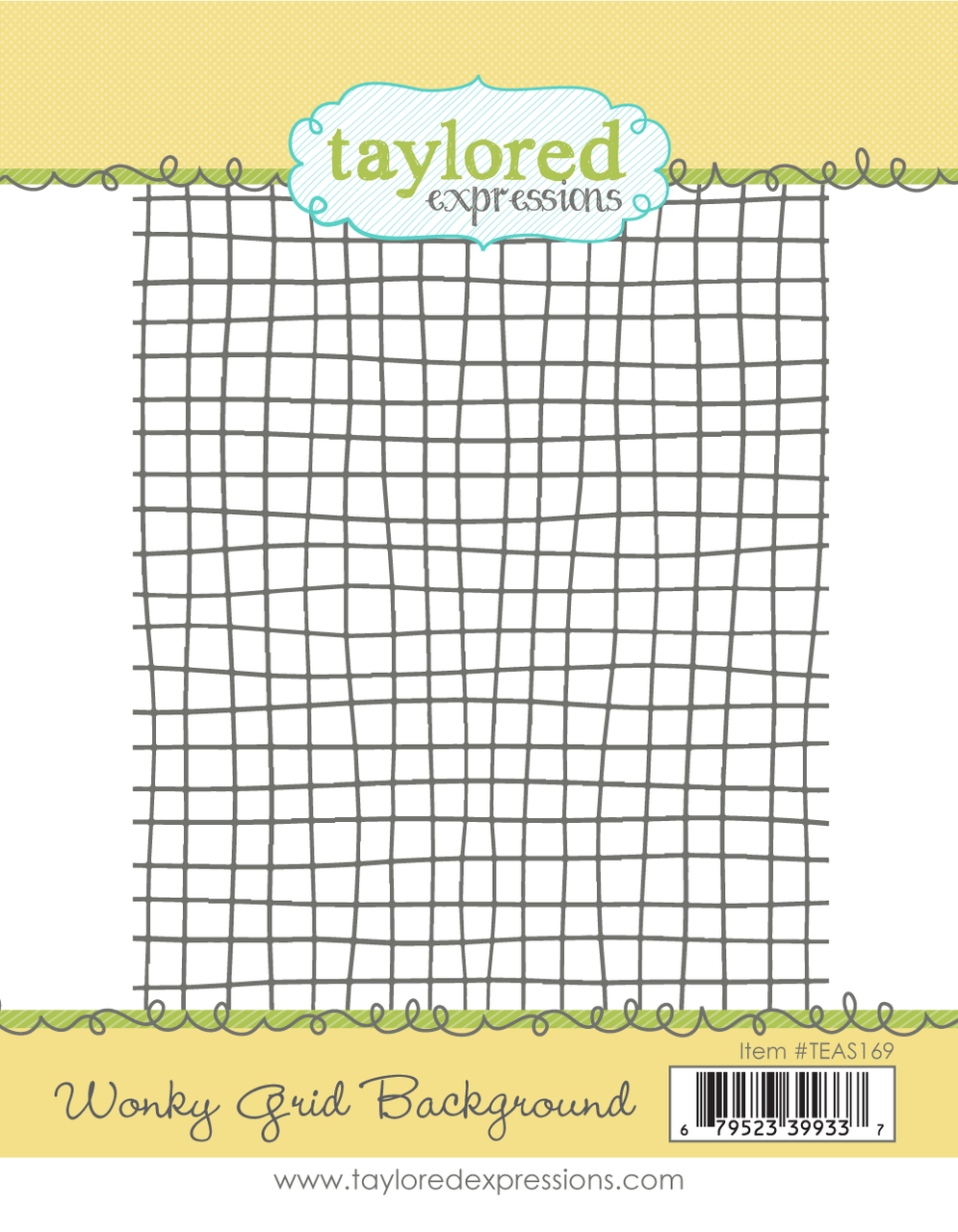 Taylored Expressions - Wonky Grid Background Stamp – Fancy Paper Company