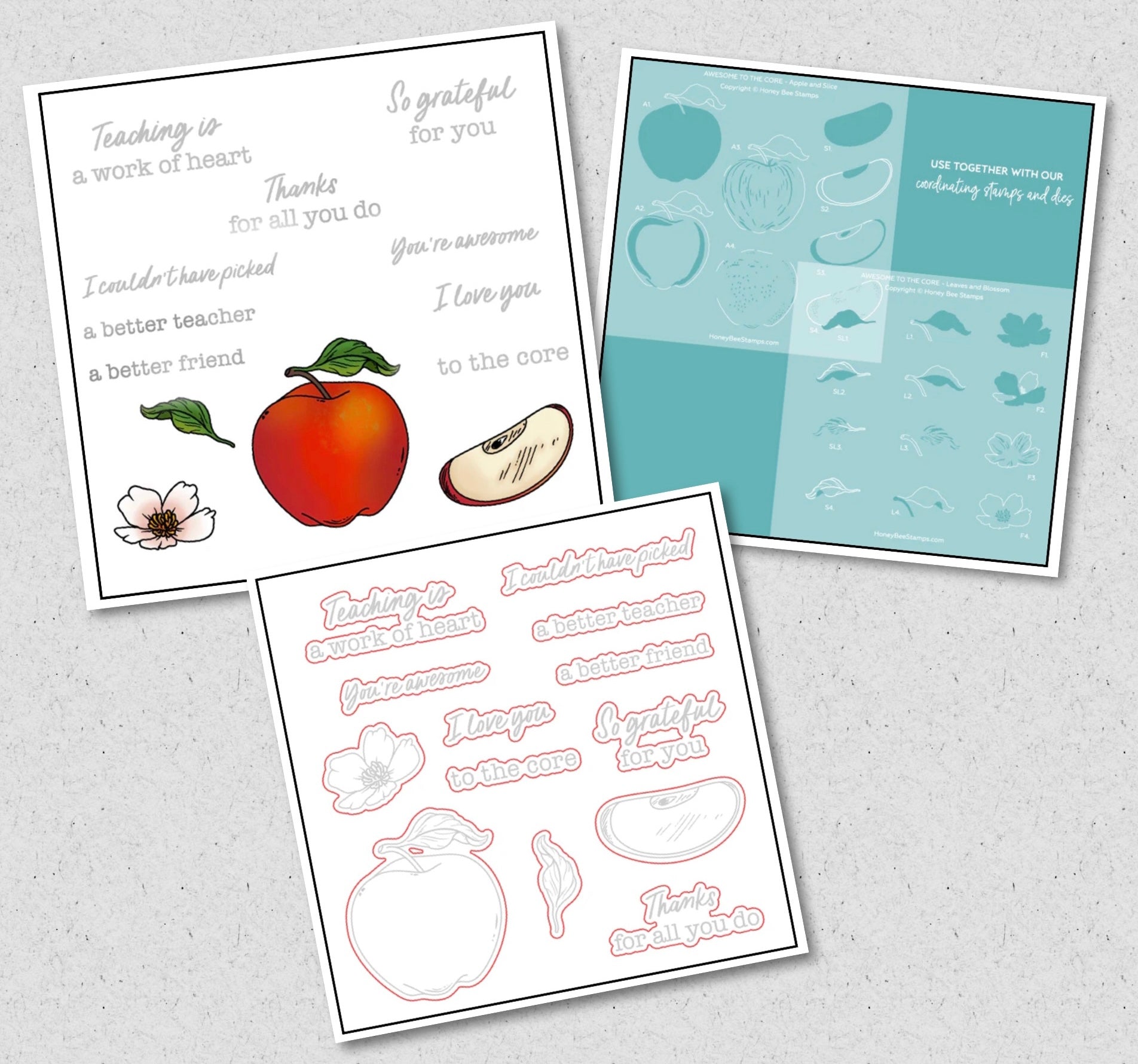 Honey Bee Stamps - Awesome to the Core - Stamp Set, Die Set and Stenci ...