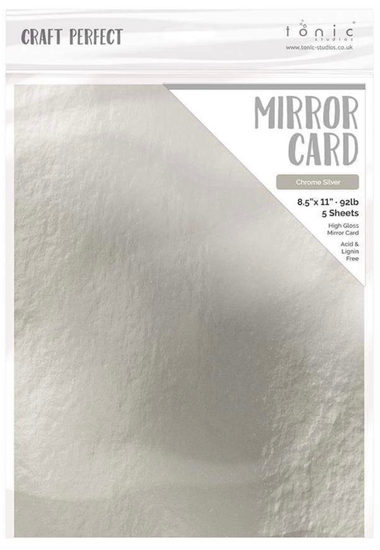 Tonic - Mirror Card Gloss Cardstock - Chrome Silver – Fancy Paper Company
