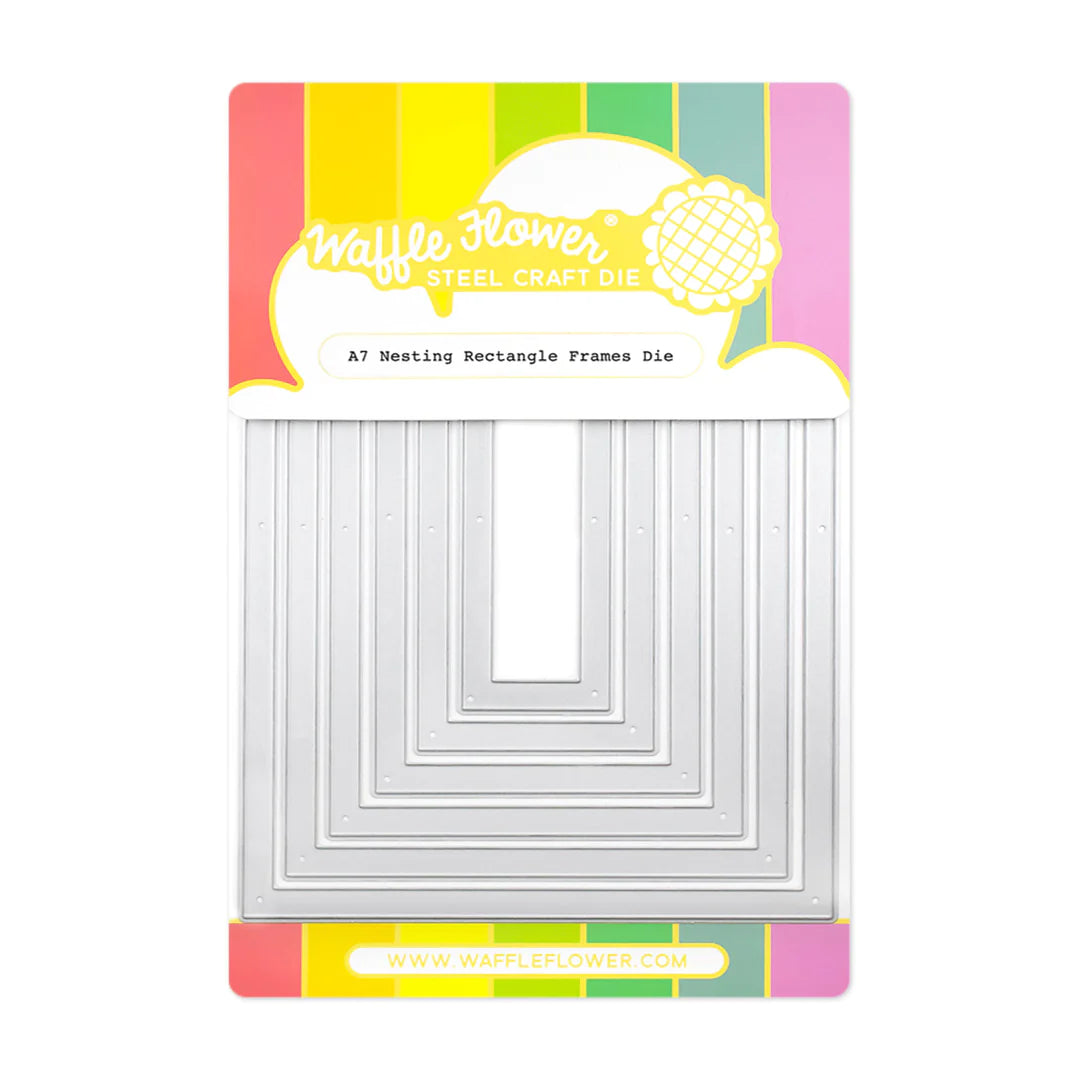 Waffle Flower - A7 Nesting Rectangle Frames Die – Fancy Paper Company