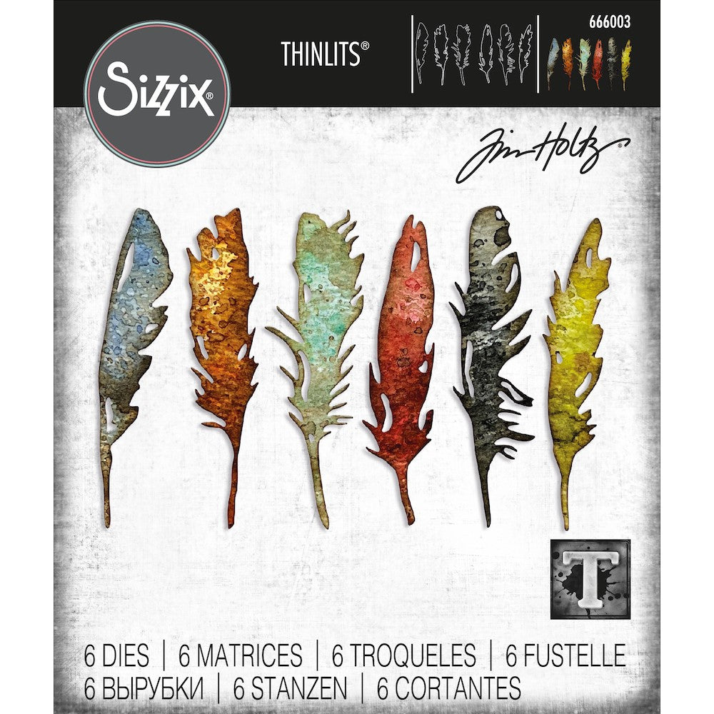 Sizzix - Tim Holtz - Thinlits Die - Feathery – Fancy Paper Company