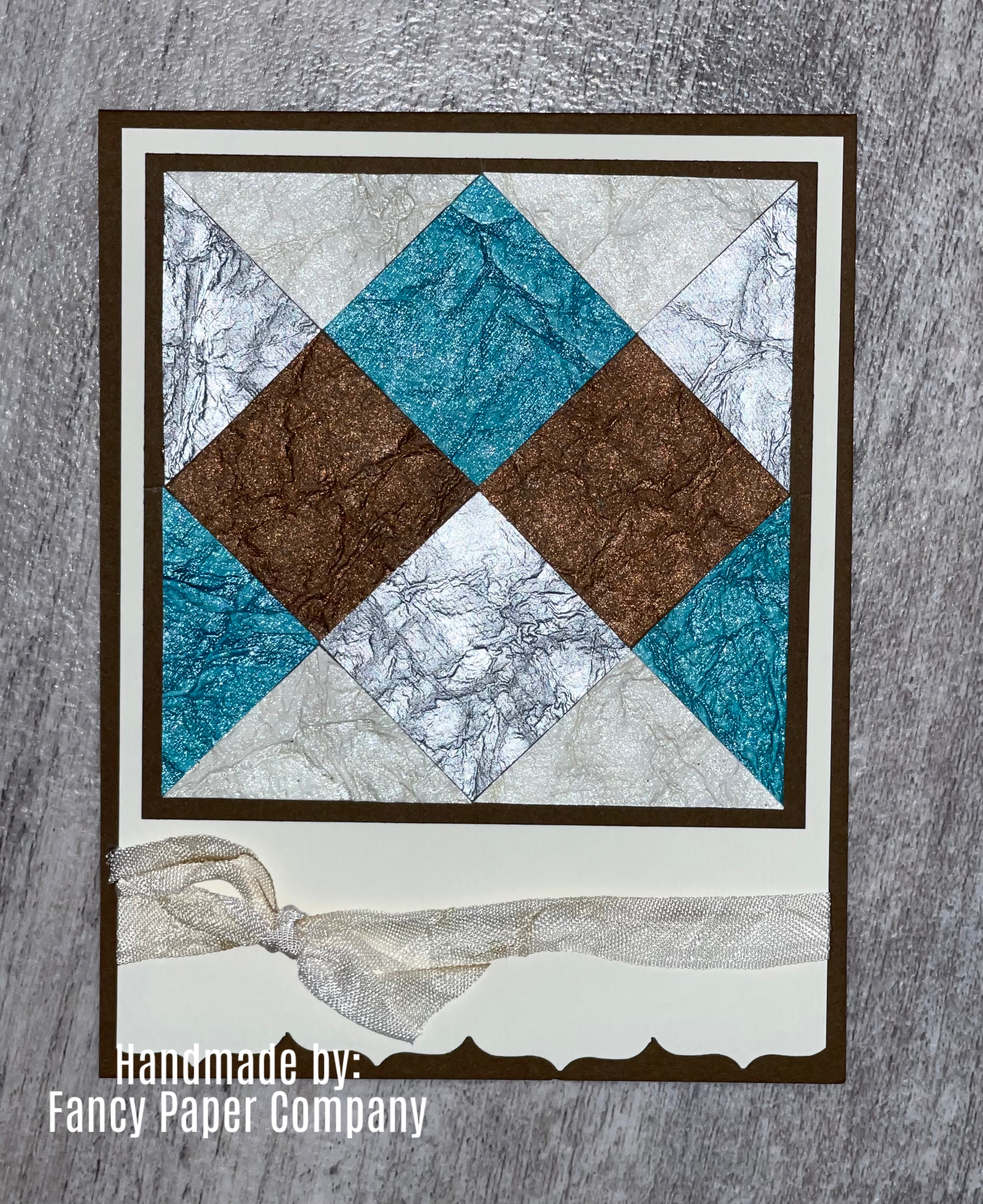 Handmade Card - Quilt Pattern - Generic Theme – Fancy Paper Company
